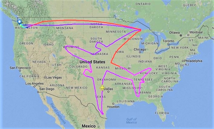 Why pilots traced a plane across the country – Cosmic Log